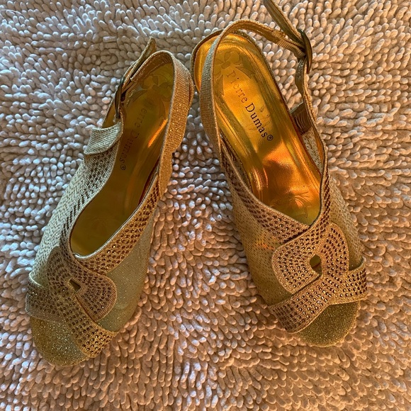 Pierre Dumas | Shoes | 52 Pierre Dumas Formal Gold Shoes Worn Once ...